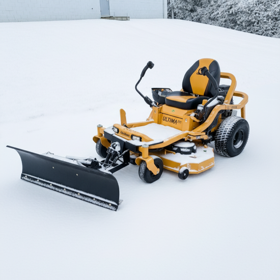 Johnny Plow | 48" Snow Plow System for Garden Tractors | Power Angling ...