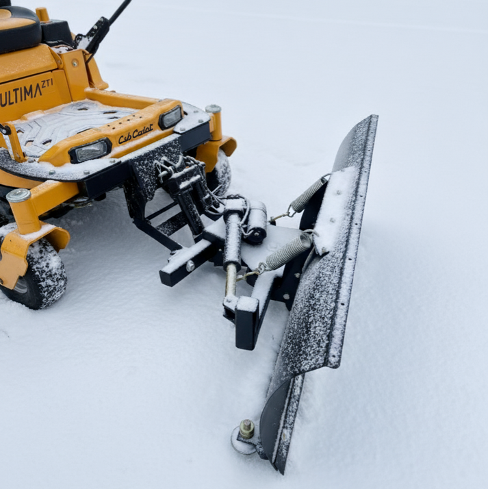 Johnny Plow | 48" Snow Plow System for Garden Tractors | Power Angling ...